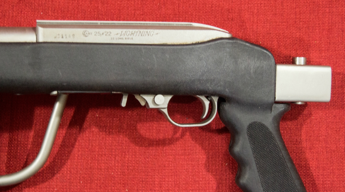 Amt Model 22/25 Lightning Semi Automatic Rifle W/Folding Stock .22 Lr ...