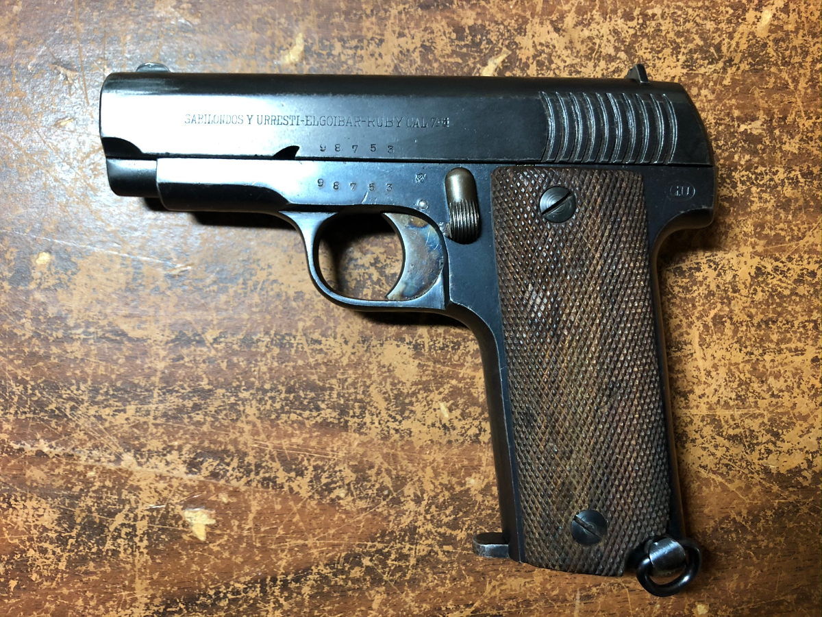 Gabilondos Y Urresti Spanish Ruby Pistol .32 Auto (7.65 Browning) For ...