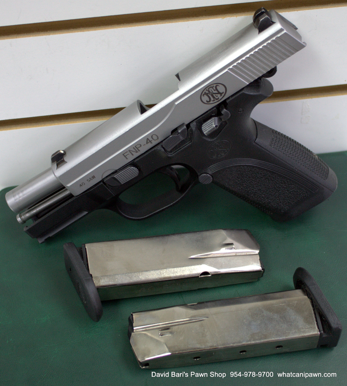 Fnh Fn Fnp-40 Pistol .40 S&W 14rd Stainless Steel .40 S&W For Sale at ...