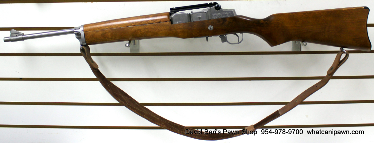 Sturm, Ruger Mini-14 Cal. 223 18.5" Walnut/Stainless Ranch Semi-Auto ...