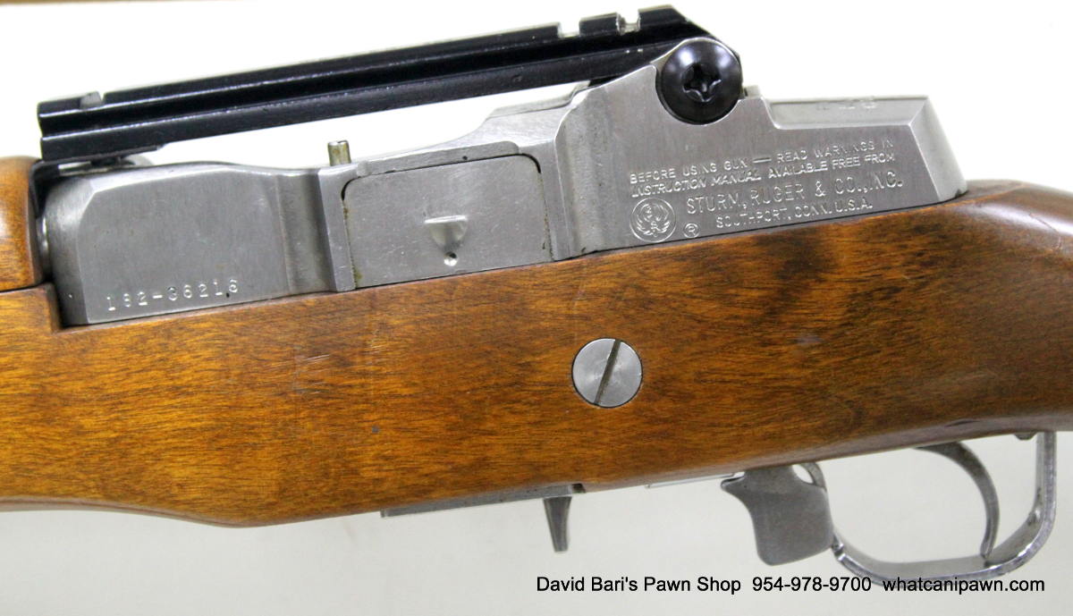 Sturm, Ruger Mini-14 Cal. 223 18.5" Walnut/Stainless Ranch Semi-Auto ...