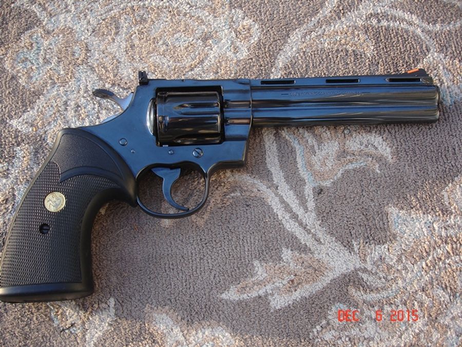 Colt Python 357 Magnum 6 Inch Blued Original Owner .357 Magnum For Sale ...