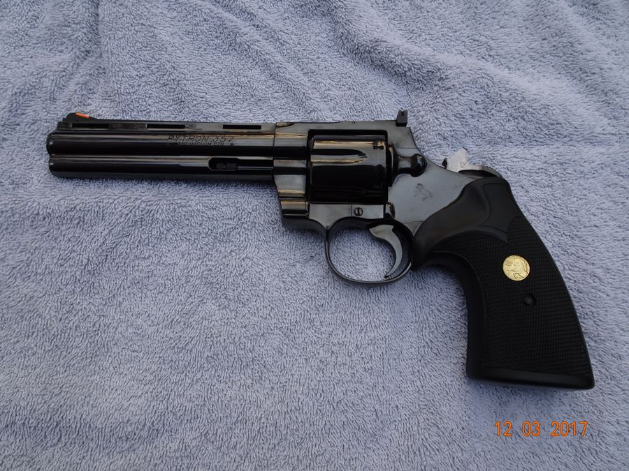 Colt Python 357 Magnum 6 Inch Blued Original Owner .357 Magnum For Sale ...
