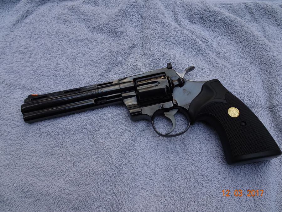 Colt Python 357 Magnum 6 Inch Blued Original Owner .357 Magnum For Sale ...