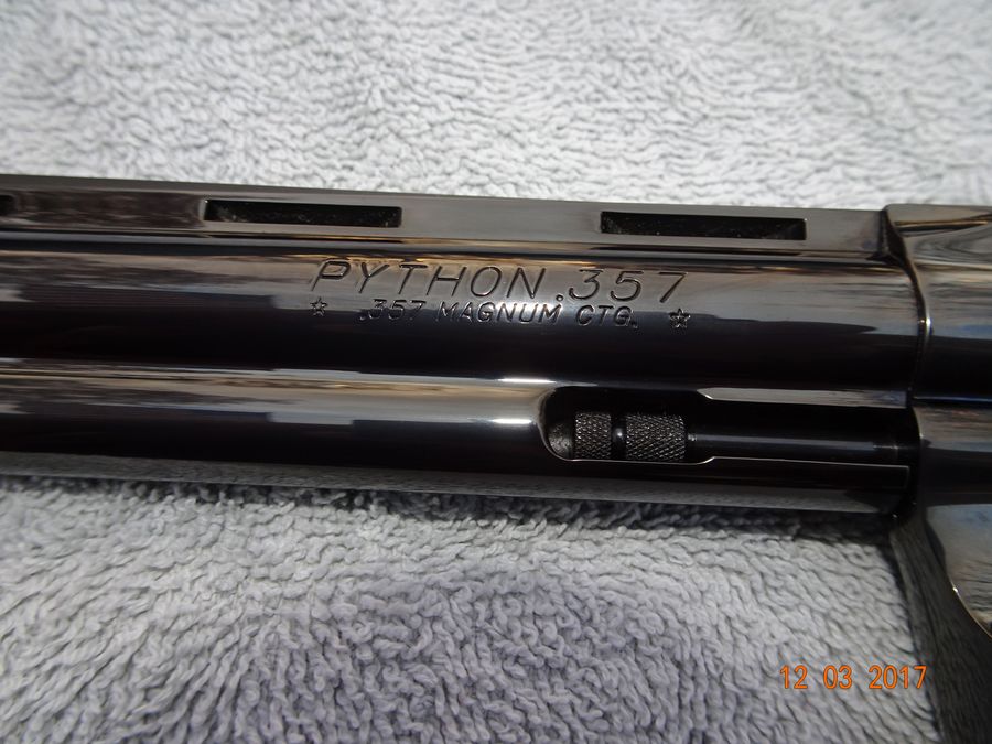 Colt Python 357 Magnum 6 Inch Blued Original Owner .357 Magnum For Sale ...