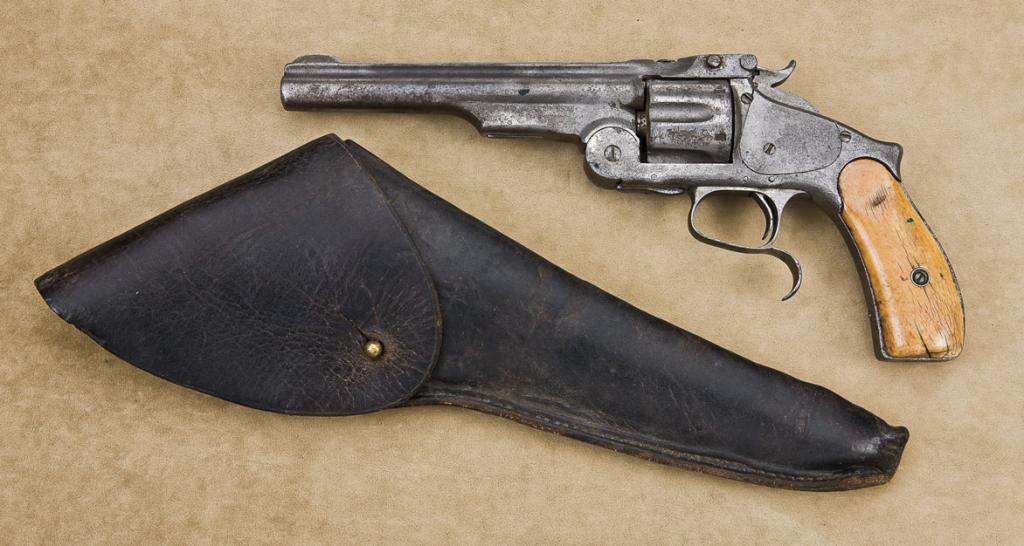 Smith & Wesson Schofield Russian 44 Bone Handles,Was Nickle But Gray ...