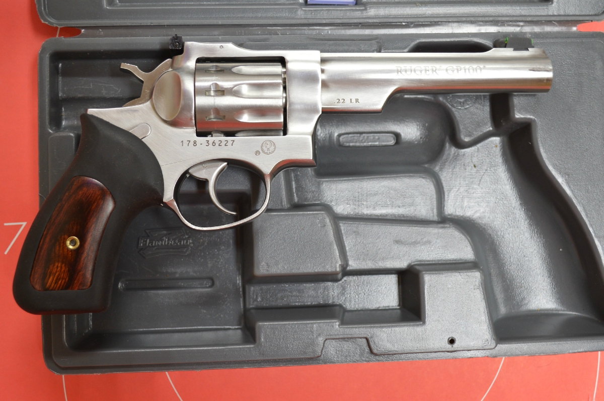 Ruger Gp100 .22 Lr 5.5" 10 Shot Satin Stainless Excellent Condition ...
