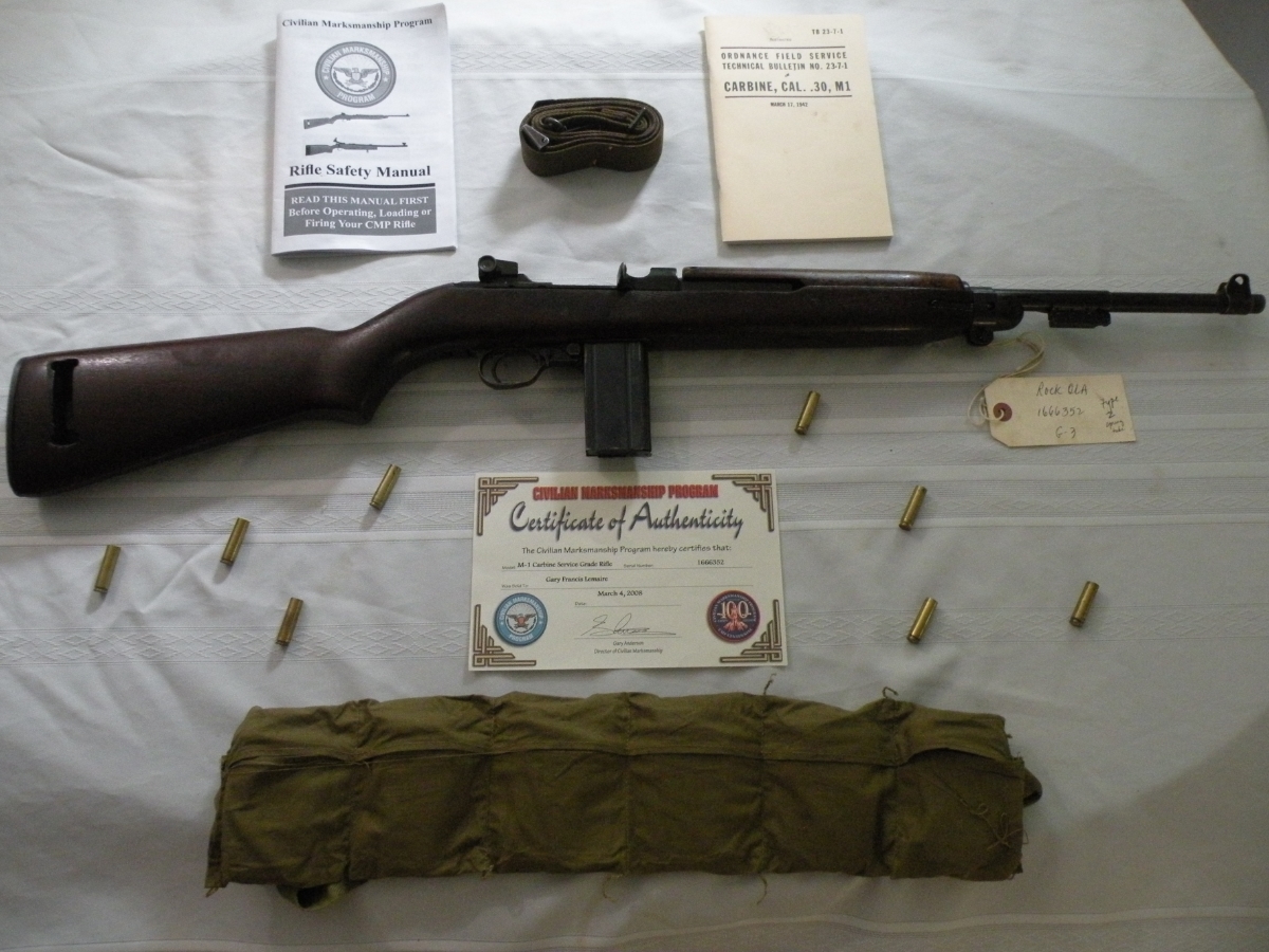 Rock-Ola Civilian Marksmanship Program (CMP) M1 Carbine w/Certificate ...