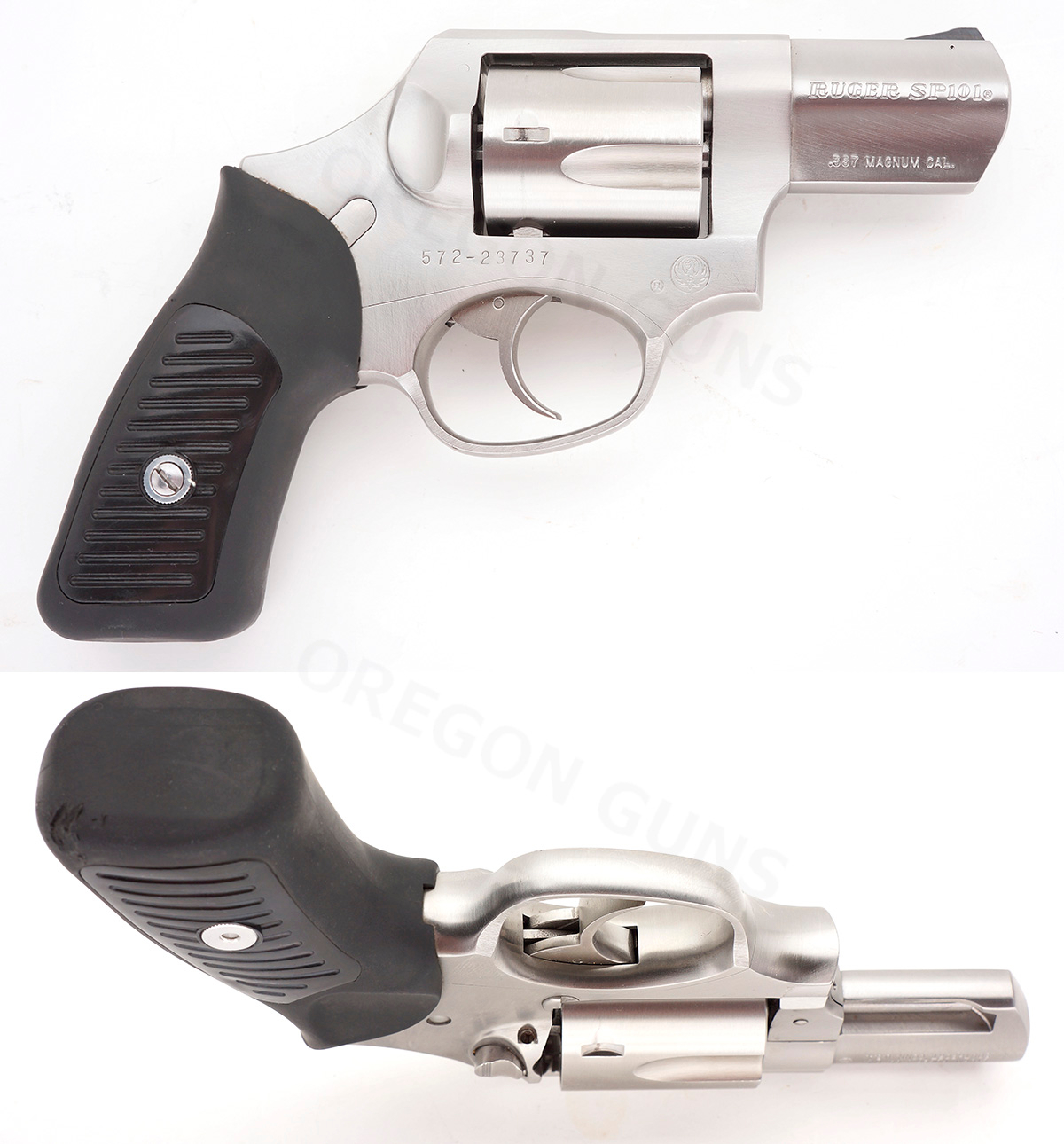STURM RUGER - SP101 STAINLESS .357 MAG BOBBED REVOLVER SN# 573-94038 ...