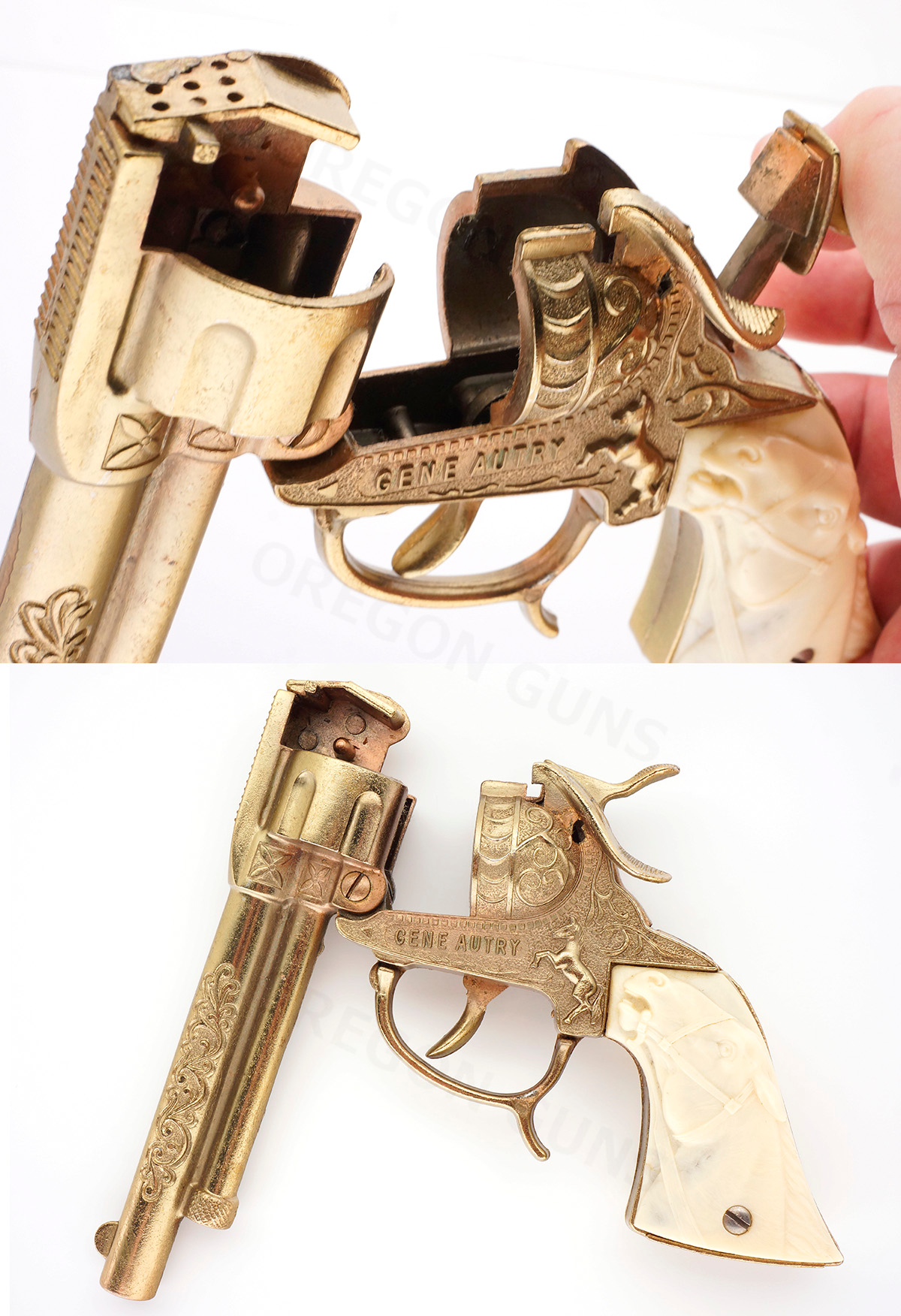 Leslie Henry Gene Autry Antique Cap Gun Revolver Made In The 50s ...