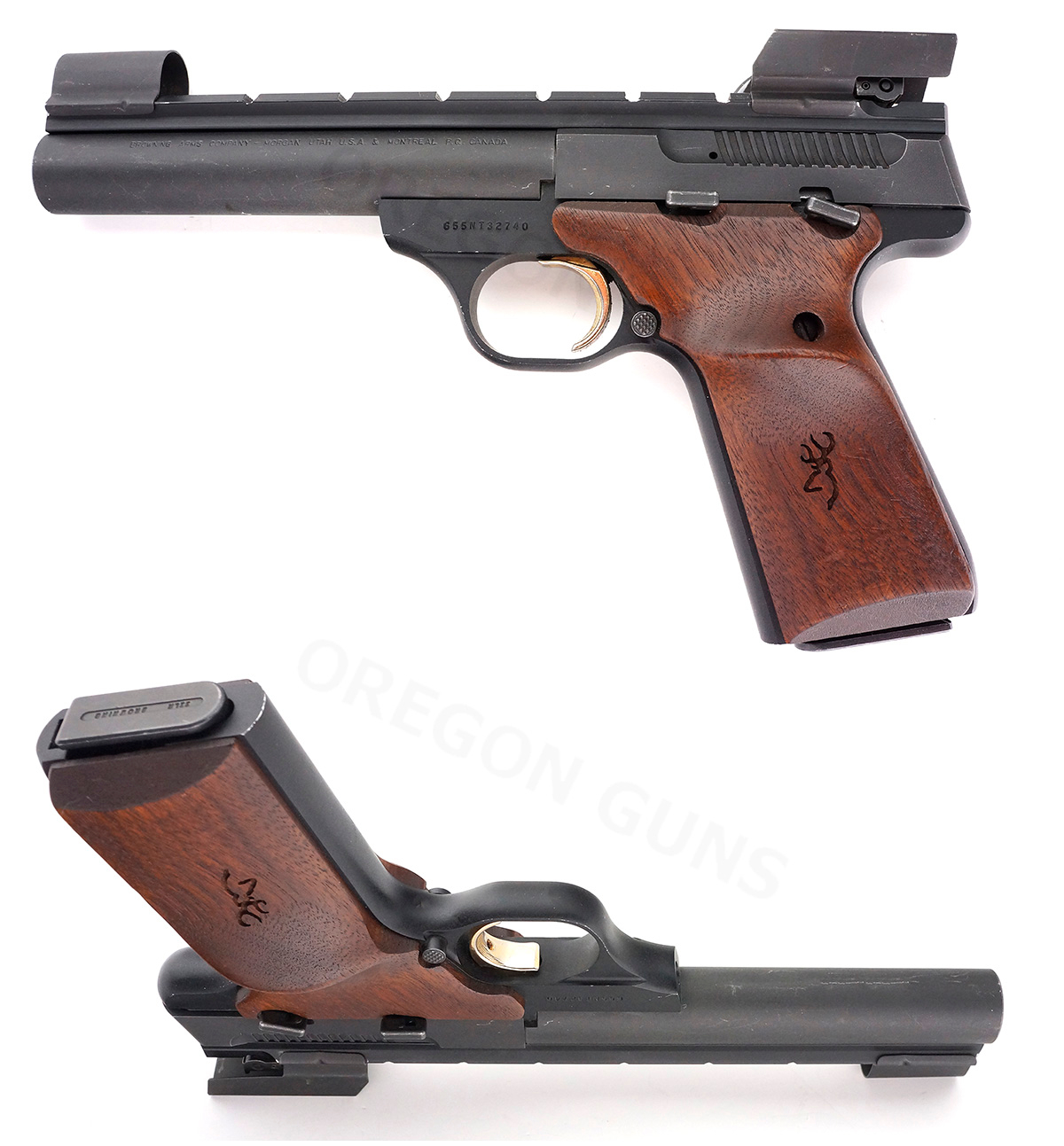 Browning Buck Mark Target Bull Barrel .22lr Pistol Sn# 655nt32740 .22 ...