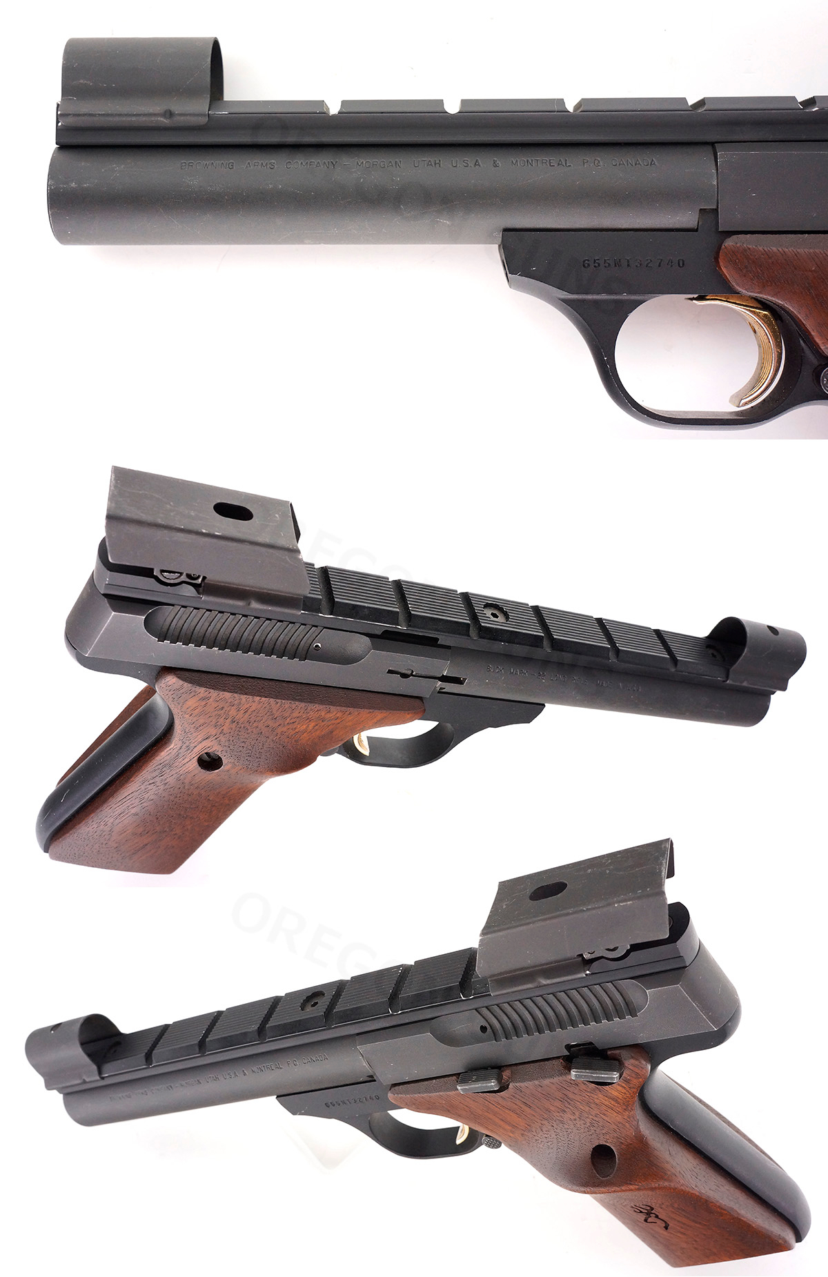 Browning Buck Mark Target Bull Barrel .22lr Pistol Sn# 655nt32740 .22 ...