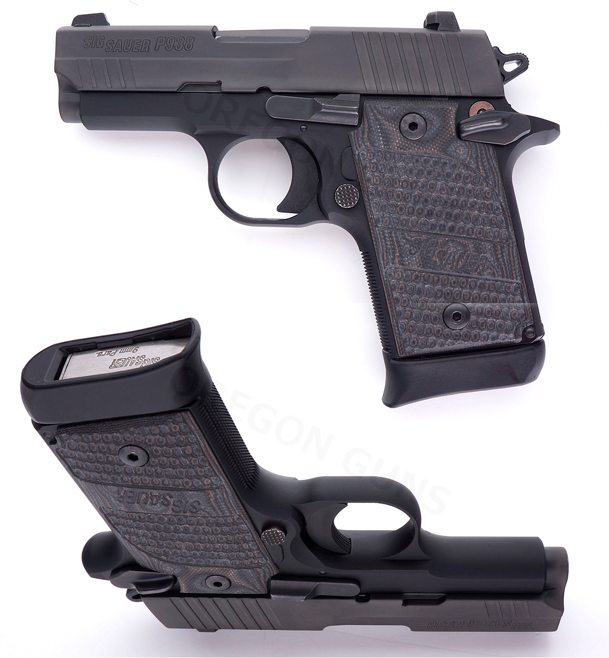 Sig Sauer Inc Model P938 Sub-Compact 9mm Pistol With Case, Holster And ...