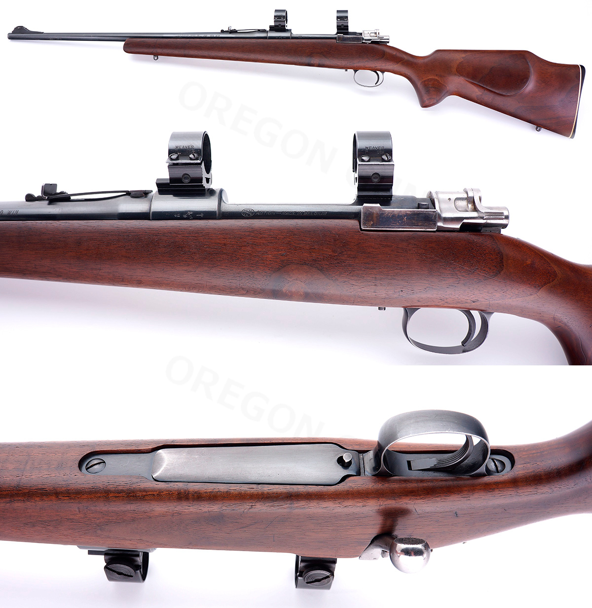 Jc Higgins Model 50 Commercial 98 Mauser Bolt Action Rifle .270 Win C&R ...