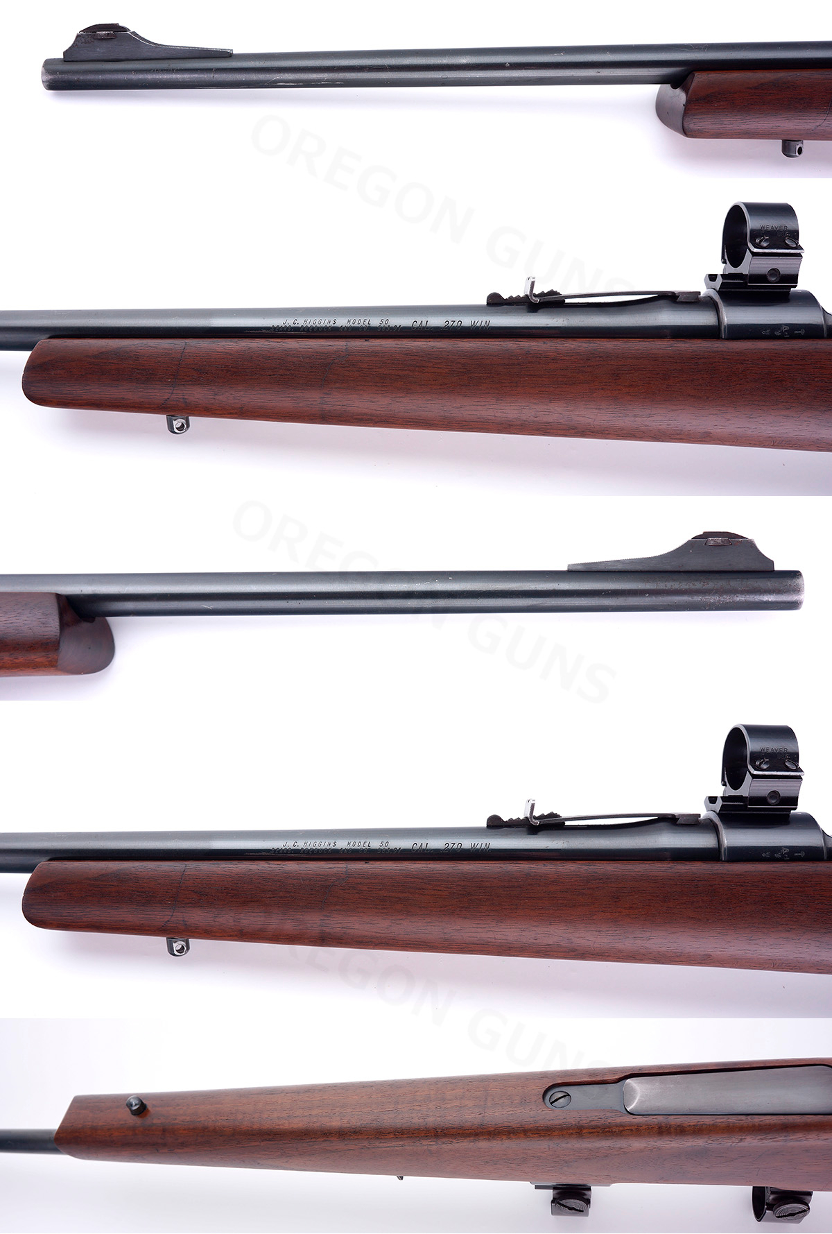 Jc Higgins Model 50 Commercial 98 Mauser Bolt Action Rifle .270 Win C&R ...
