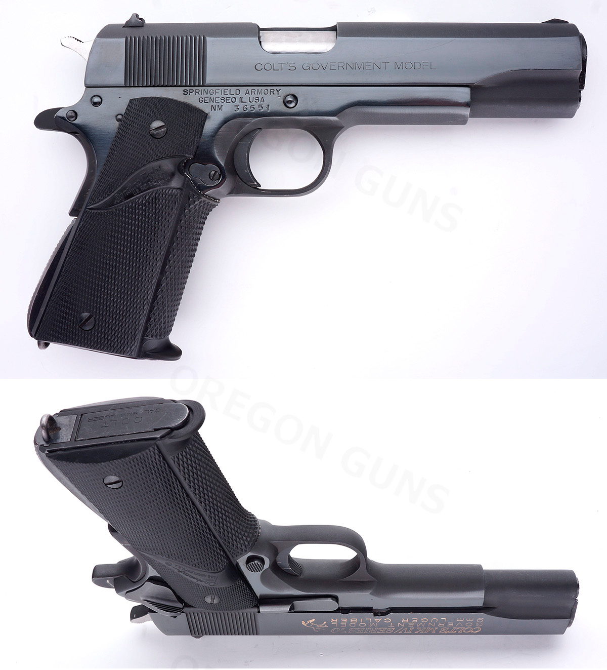 Colt Mfg Co Inc Government Model Mk Iv Series 70 (1911) 9mm Luger ...