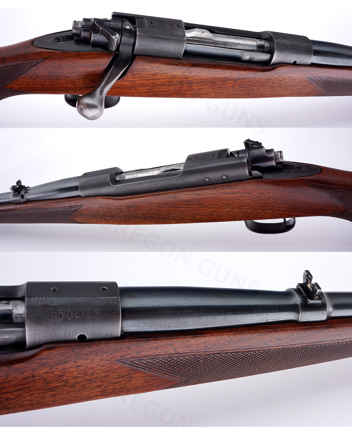Winchester (Pre 64) Model 70 Deluxe Bolt Rifle Pre-1964 .300 Win Mag ...