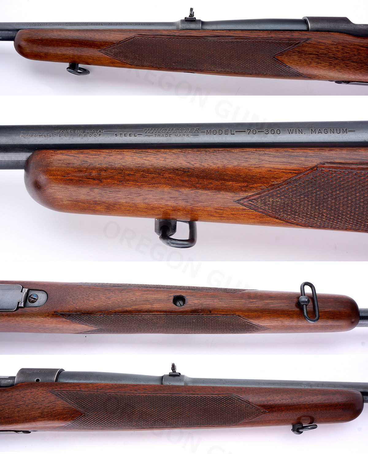 Winchester (Pre 64) Model 70 Deluxe Bolt Rifle Pre-1964 .300 Win Mag ...