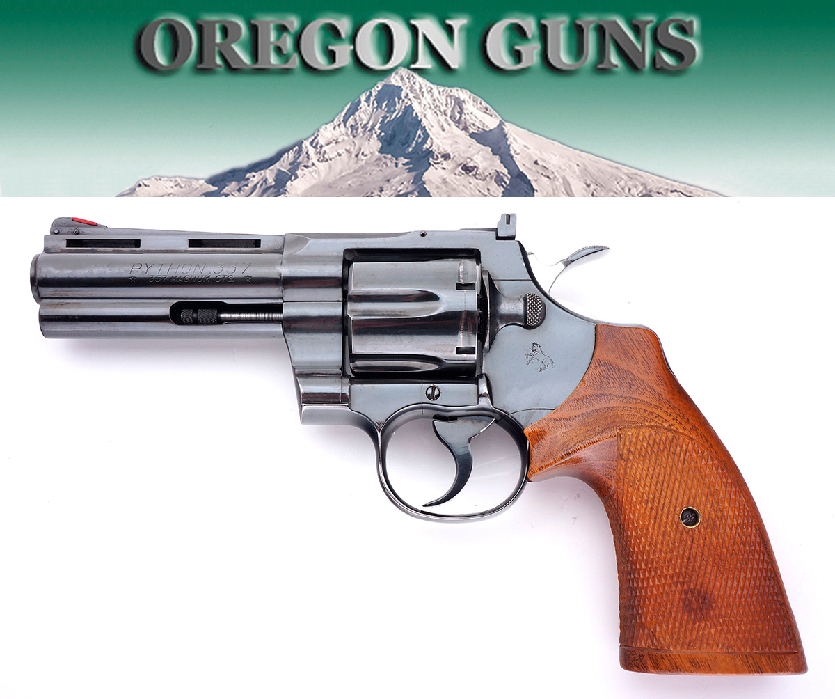 COLT PYTHON BLUE .357 MAG REVOLVER 4 INCH BARREL MFG 1971 SN# F24699