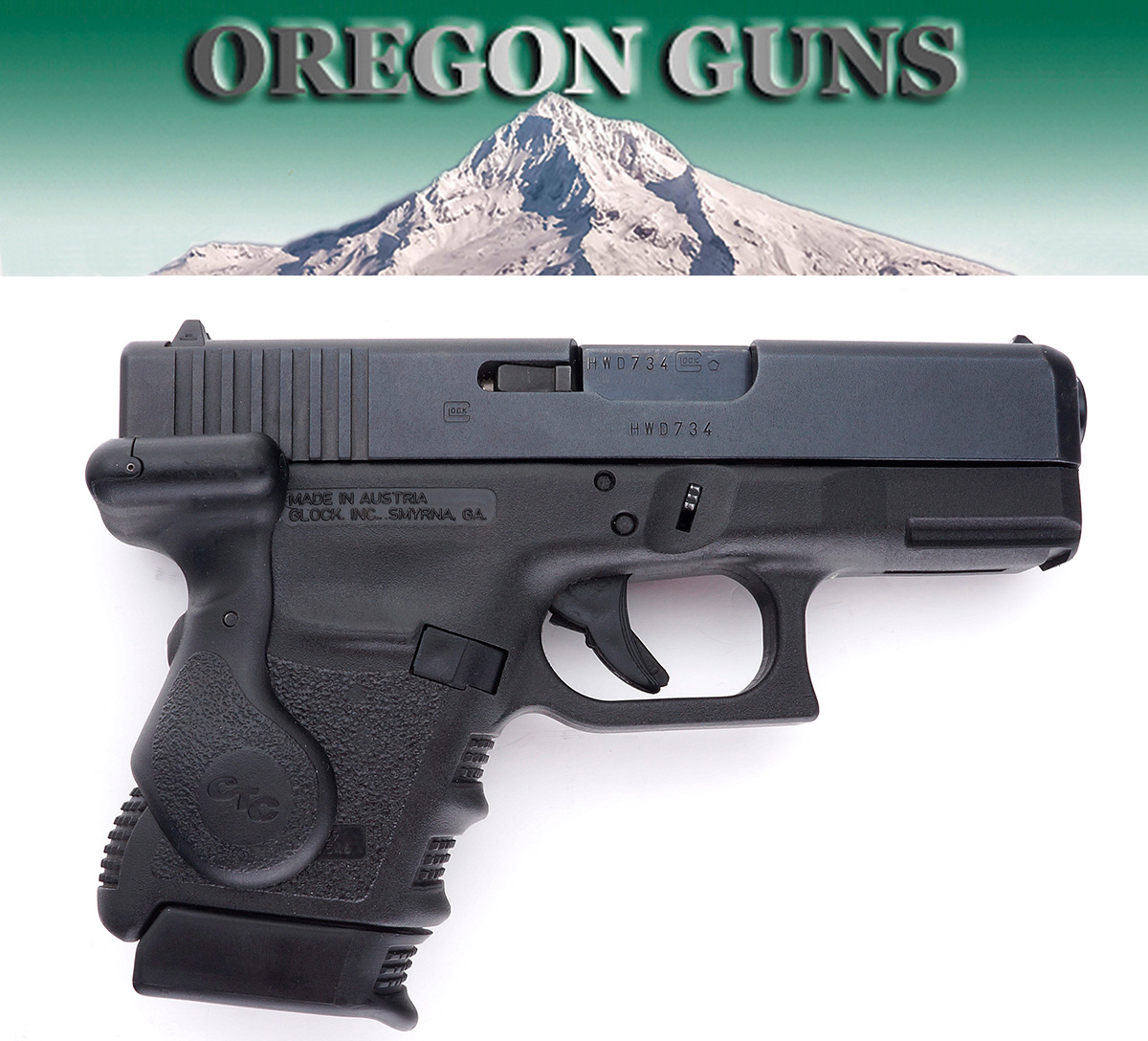 Glock MODEL 30 COMPACT .45 ACP PISTOL 2 MAGS CRIMSON TRACE LASER ...