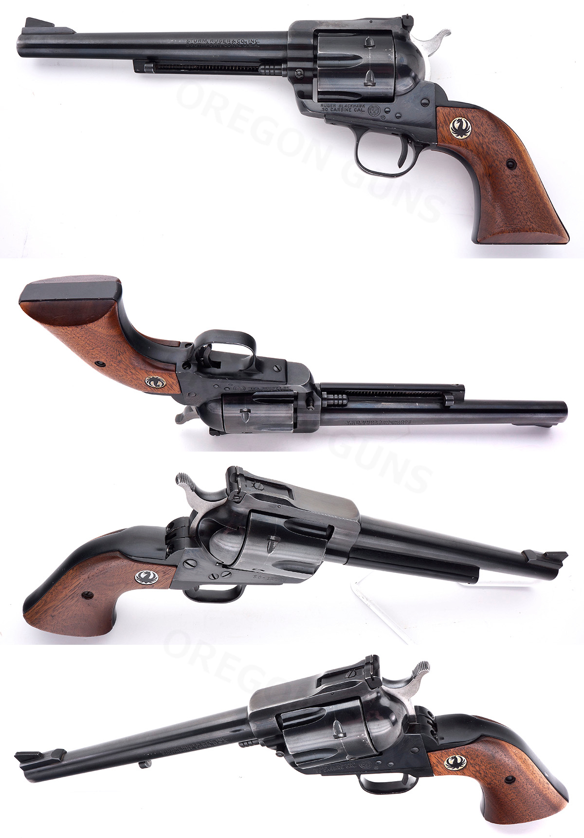 Sturm, Ruger & Co Blackhawk Old Model .30 Carbine Revolver Mfg 1971 Sn ...