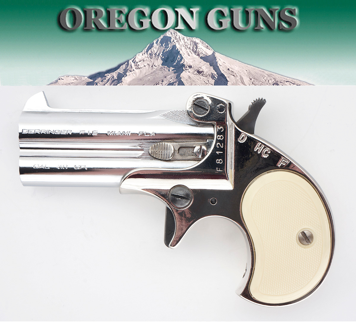 F.I.E. Model D38 Chrome Derringer .38 Spl Minty Condition Sn# F81283 ...