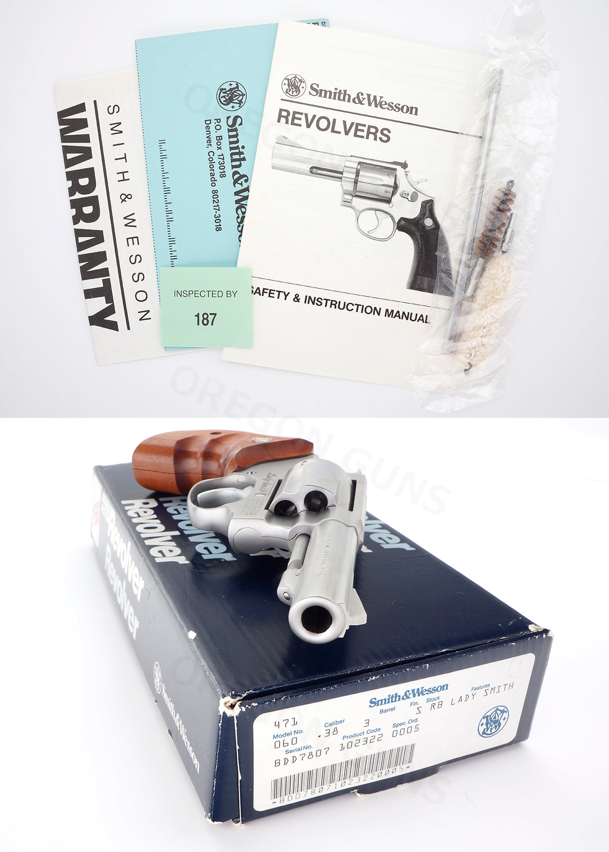 Smith & Wesson S&W Lady Smith Model 60-3 Stainless .38 Spl 3 Inch ...