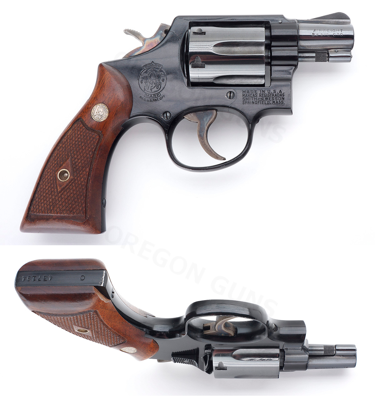 Smith & Wesson S&W Model 12 M&P Airweight Revolver 2 Inch Barrel .38 ...