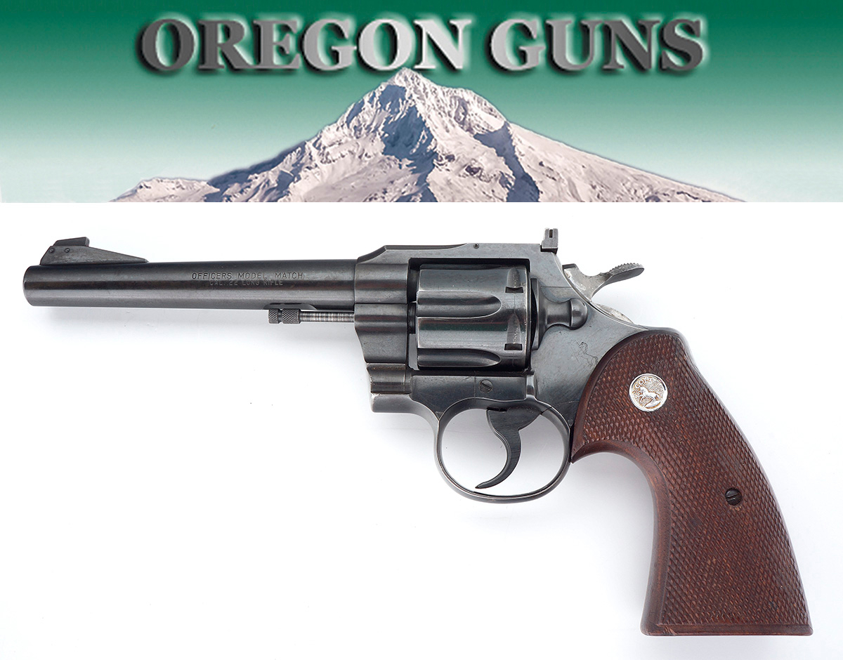 COLT OFFICERS TARGET MODEL MATCH .22 LR REVOLVER MFG 1957 C&R OK SN# 72749