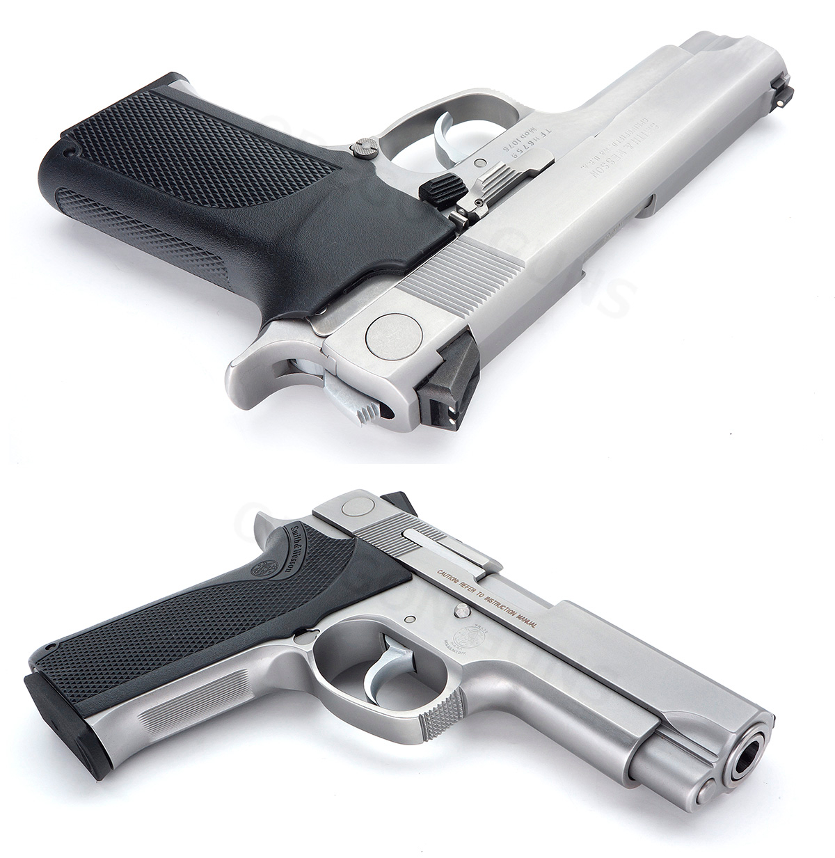 Smith & Wesson S&W Model 1076 Stainless Steel Semiauto 10 Mm Pistol ...