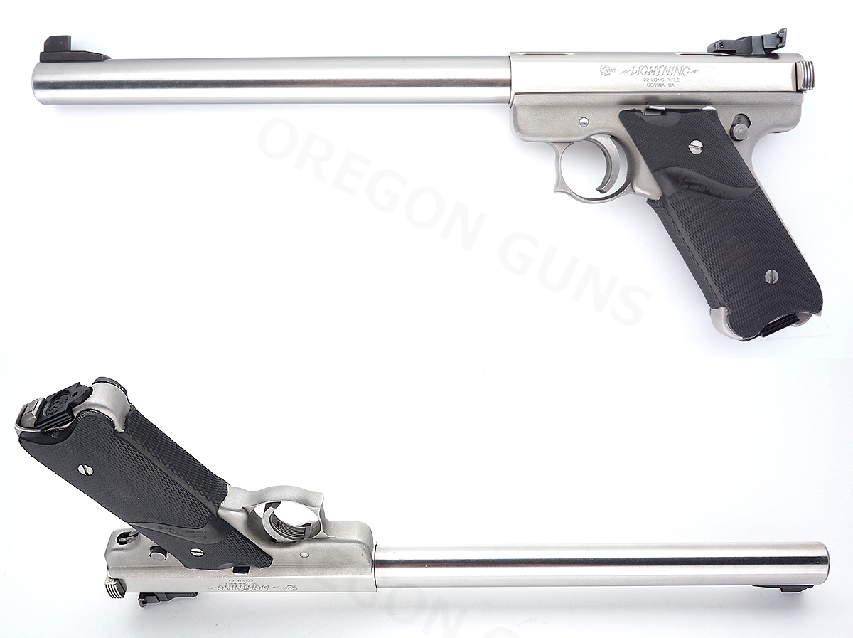 AMT - LIGHTNING .22 AUTO 10 INCH BULL BARREL STAINLESS STEEL PISTOL ...