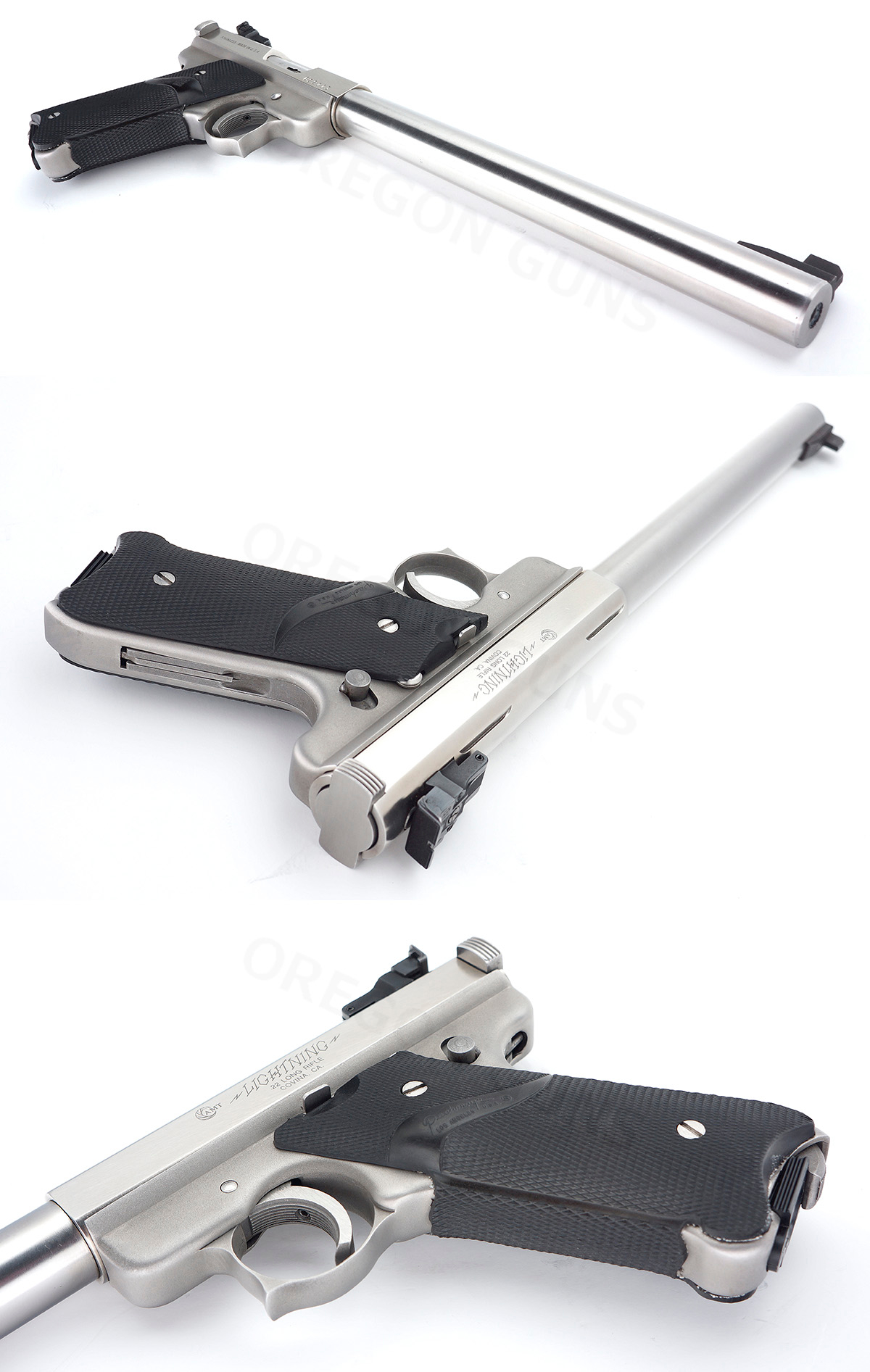 Amt Lightning .22 Auto 10 Inch Bull Barrel Stainless Steel Pistol (Not ...