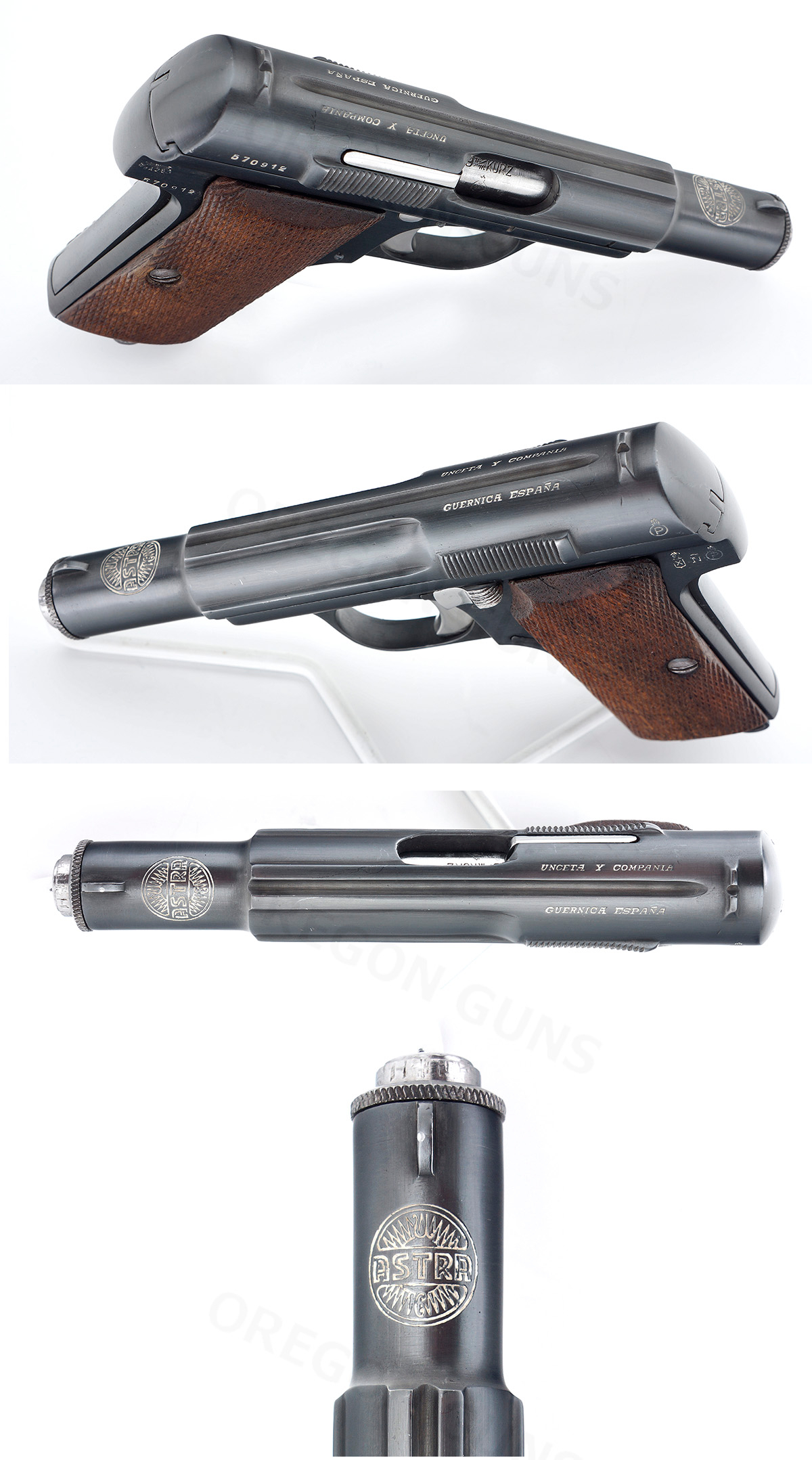 Astra-Unceta Astra Model 300 Semi Pistol 9mm Kurz (380 Acp) Mfg 1943 C ...