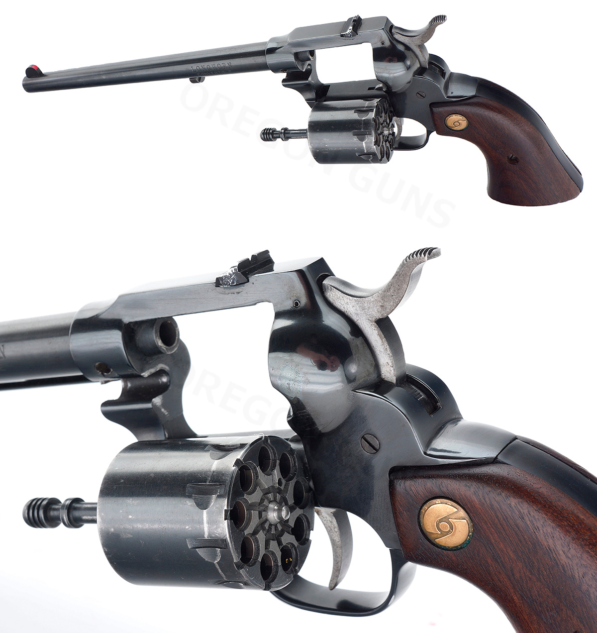 High Standard Longhorn Revolver 9-1/2 Barrel 9 Shot .22 Lr Sn# M002951 ...