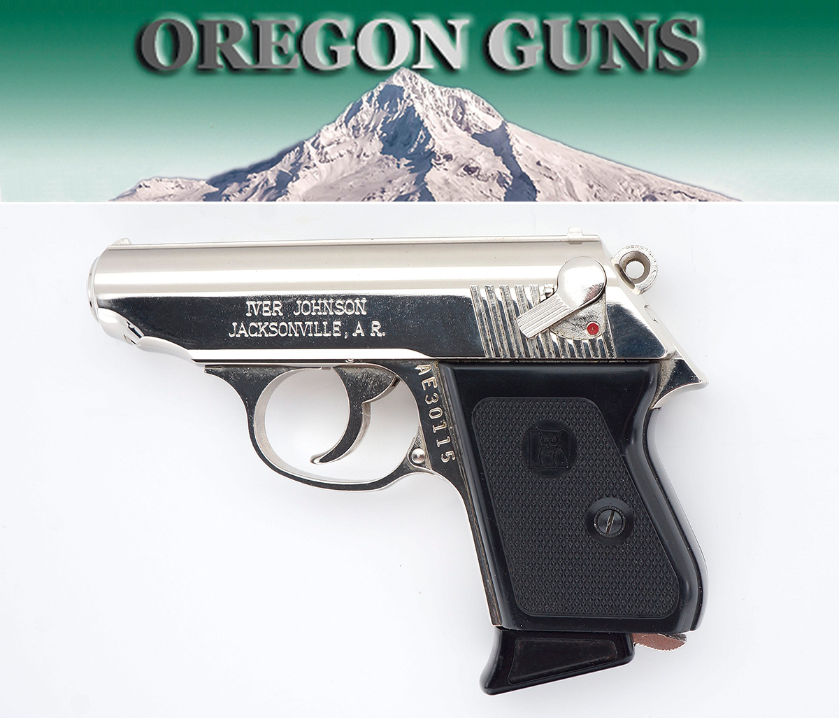 Iver Johnson Tp 22 Double Action Semiauto .22 Lr Nickel Finish Pistol ...