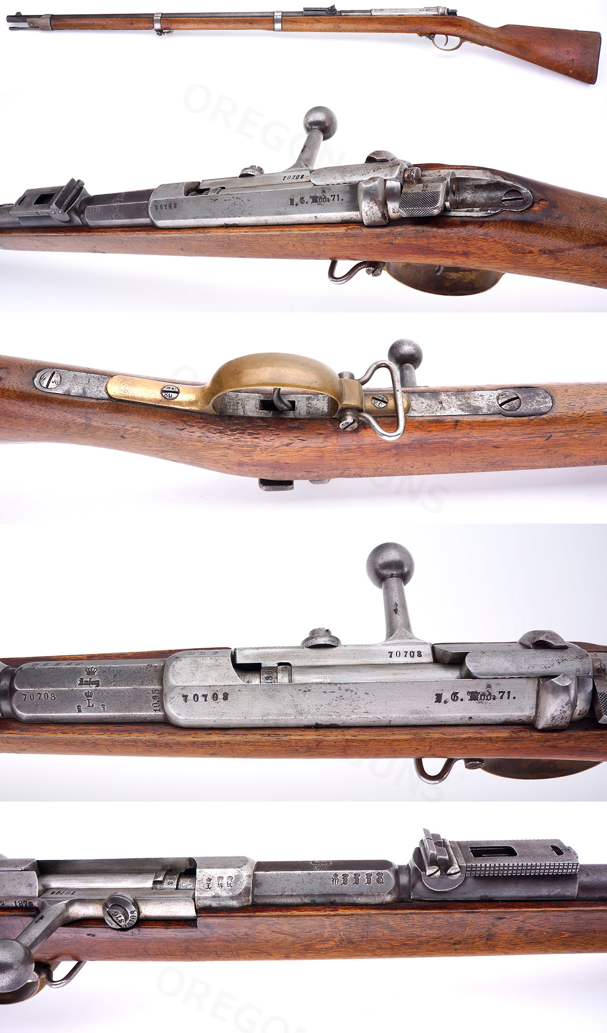 - GERMAN MAUSER I. G. INFANTERIE-GEWEHR MODEL 71 BOLT RIFLE 11 MM MADE ...