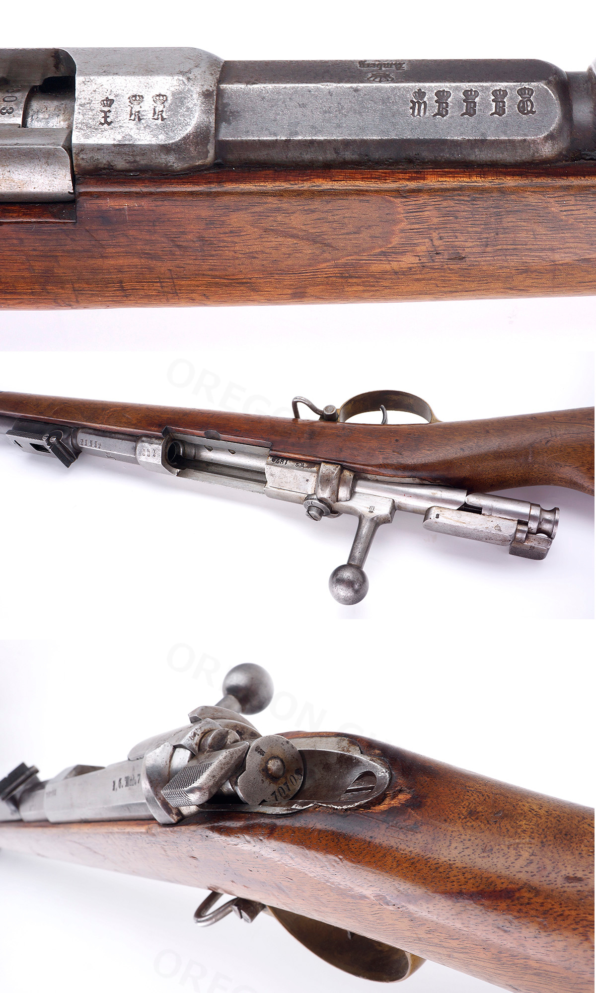 German Mauser I. G. Infanterie-Gewehr Model 71 Bolt Rifle 11 Mm Made ...