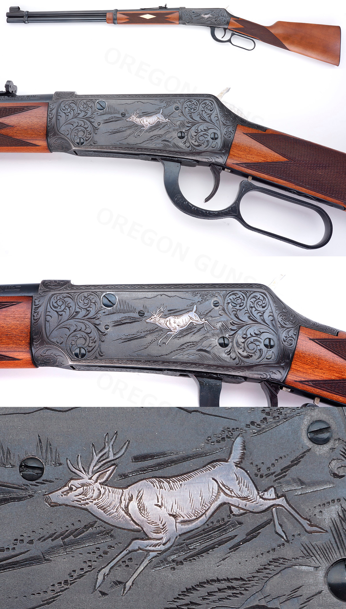 - WINCHESTER MODEL 94 LEVER ACTION CARBINE CUSTOM ENGRAVING 30-30 WIN ...