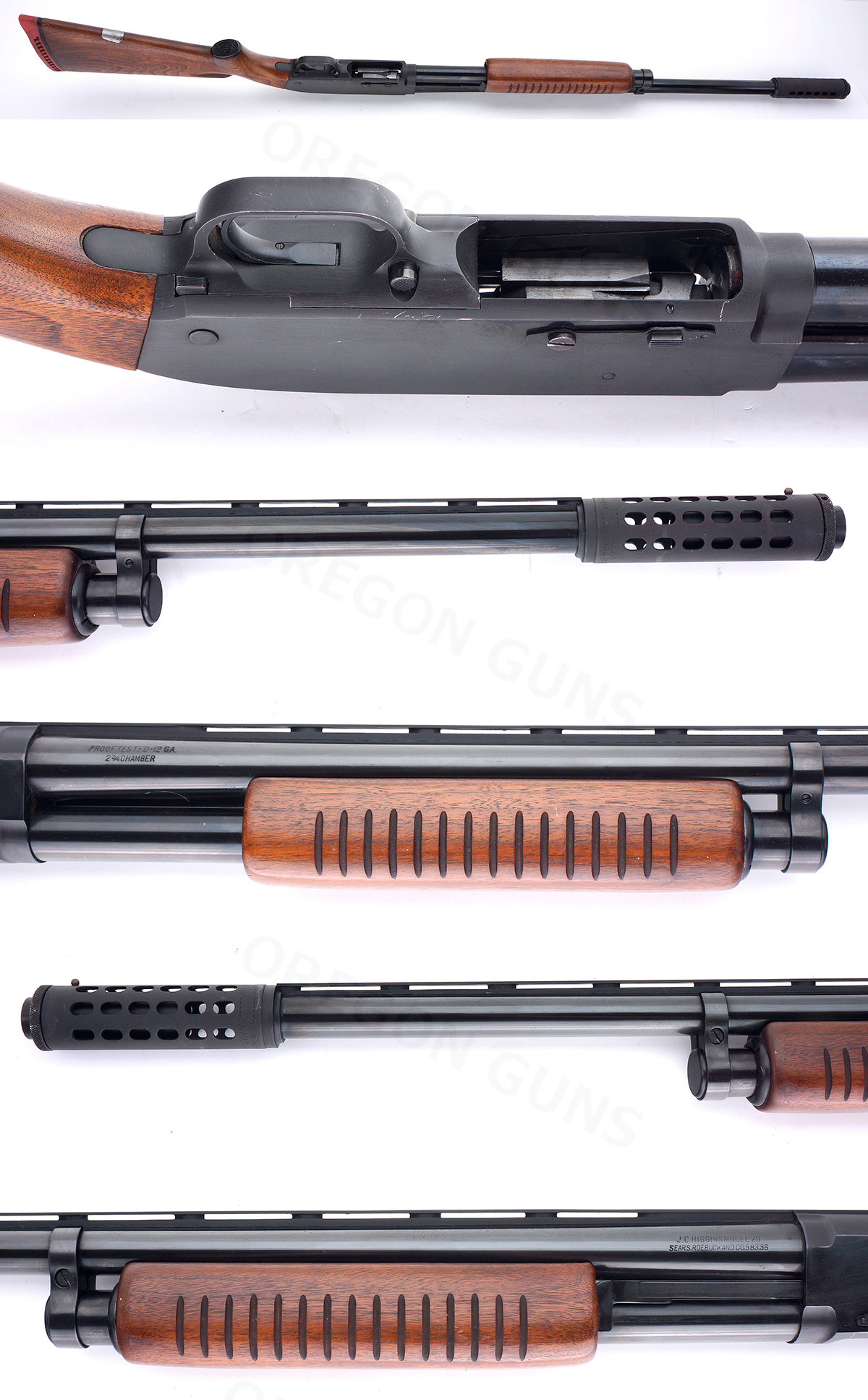 J. C. Higgins - JC HIGGINS MODEL 20 PUMP 12GA SHOTGUN POWER-PAC CHOKE C ...