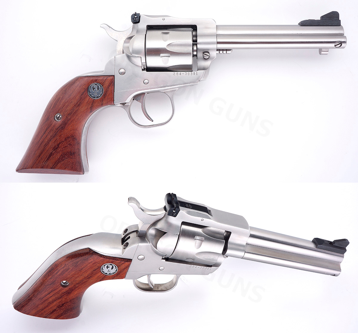 Ruger New Model Single-Six Stainless Revolver Two Cylinders .22lr ...