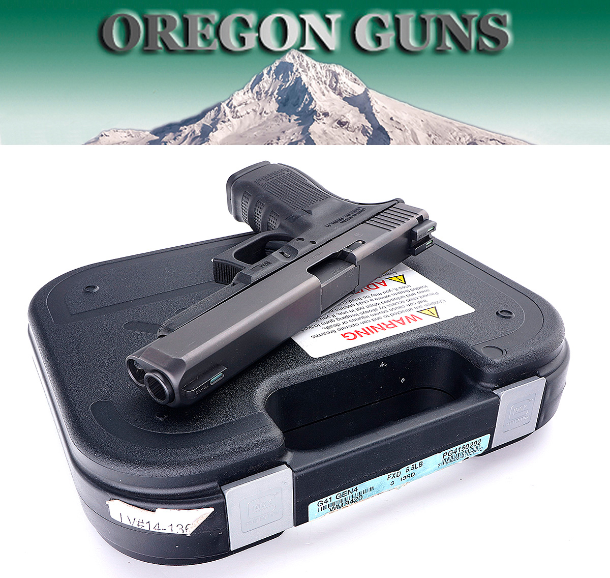 Glock Model 41 Gen 4 Competition (Sport/Service) .45 Acp Semi Pistol ...