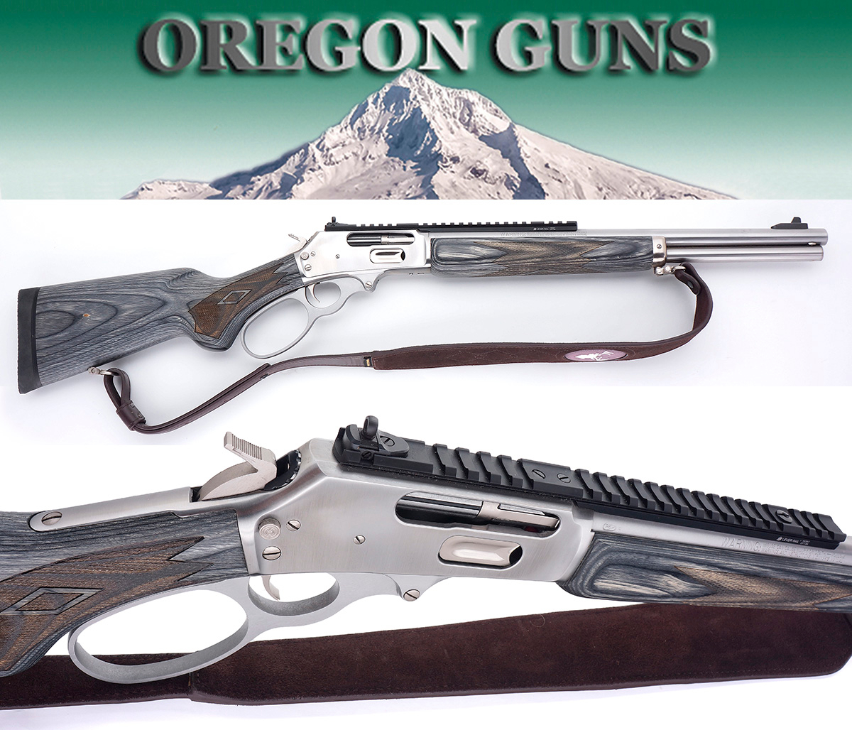 Marlin MODEL 1895 SBL STAINLESS LAMINATED STOCK BIG LEVER ACTION 45-70 ...