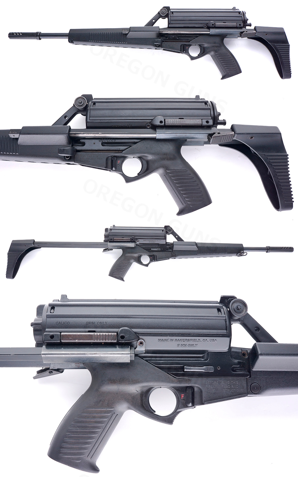 Calico - MODEL M-951 TACTICAL SEMI CARBINE 9MM HELICAL 50 ROUND ...