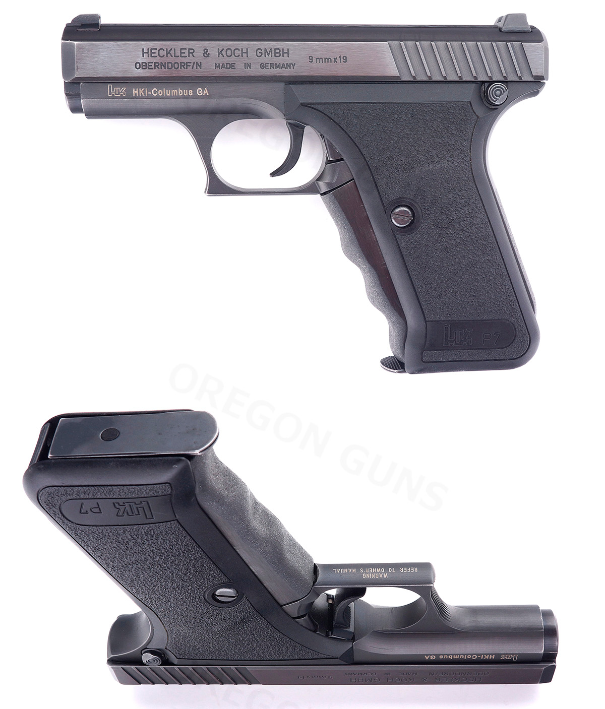 Heckler & Koch Hk P7 (Psp) European Model Squeeze Cocker 9mm Pistol Sn ...