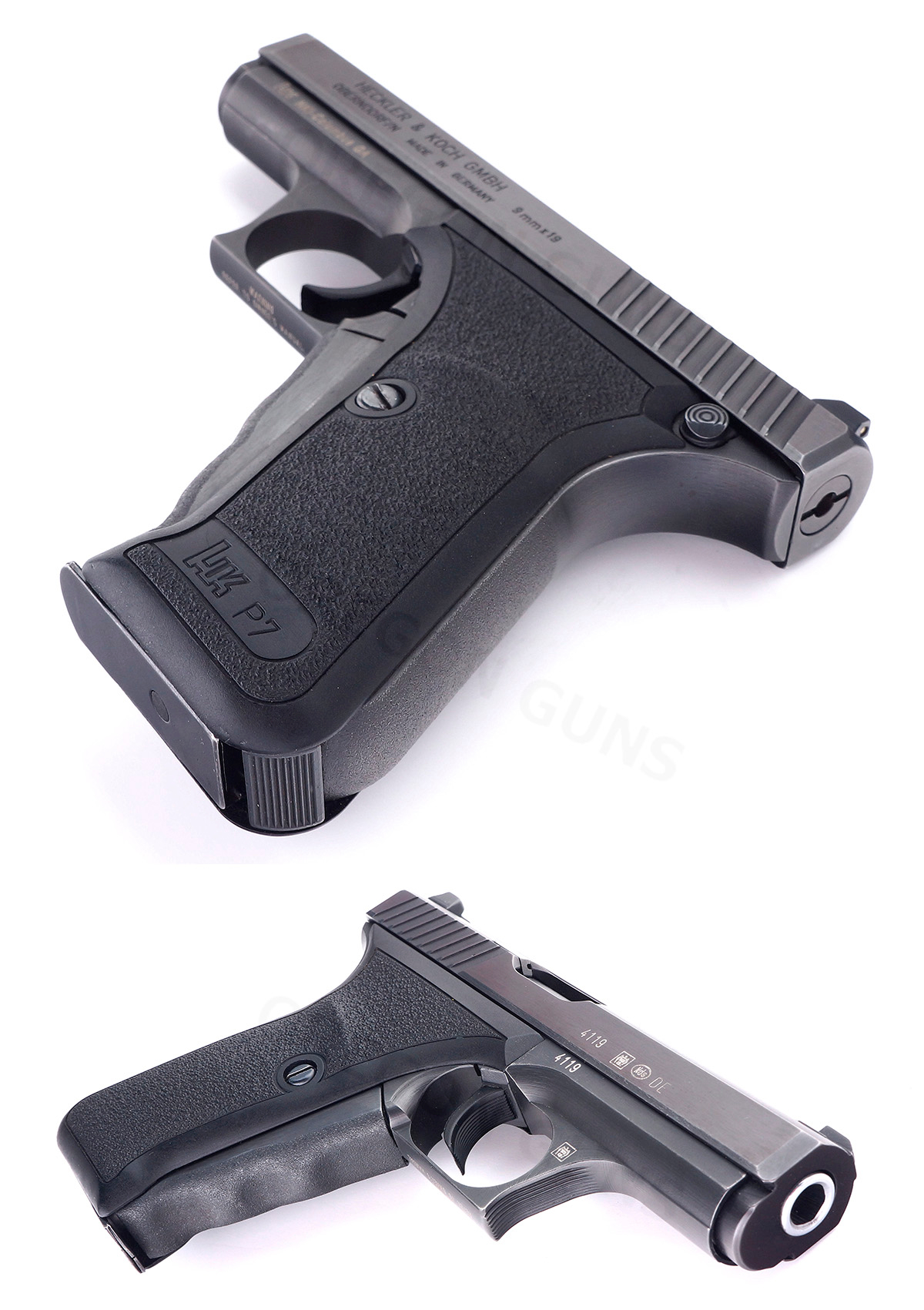 Heckler & Koch Hk P7 (Psp) European Model Squeeze Cocker 9mm Pistol Sn ...