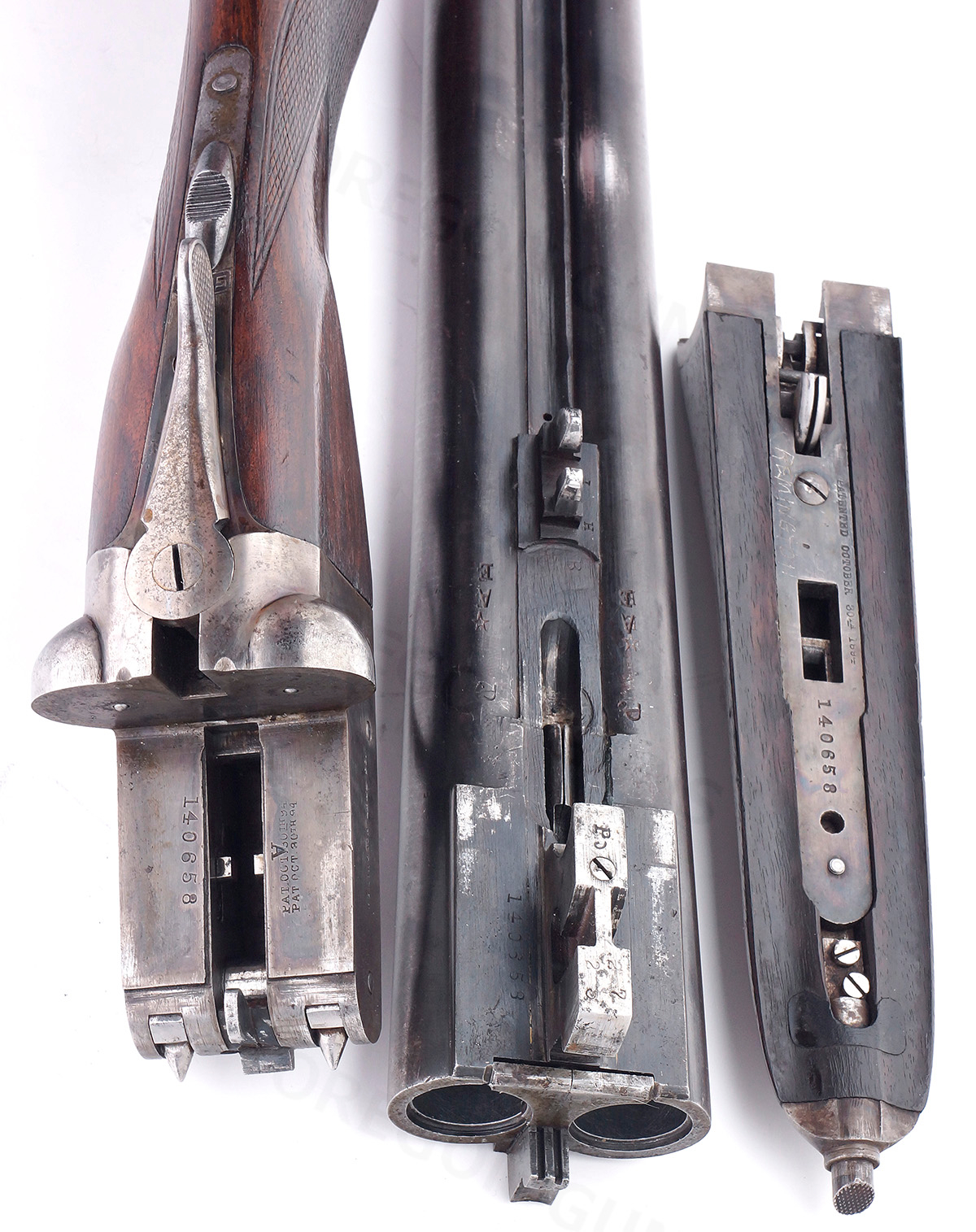 Remington 1894 Hammerless Grade Ae Side-By-Side 12-Ga Shotgun Damascus ...