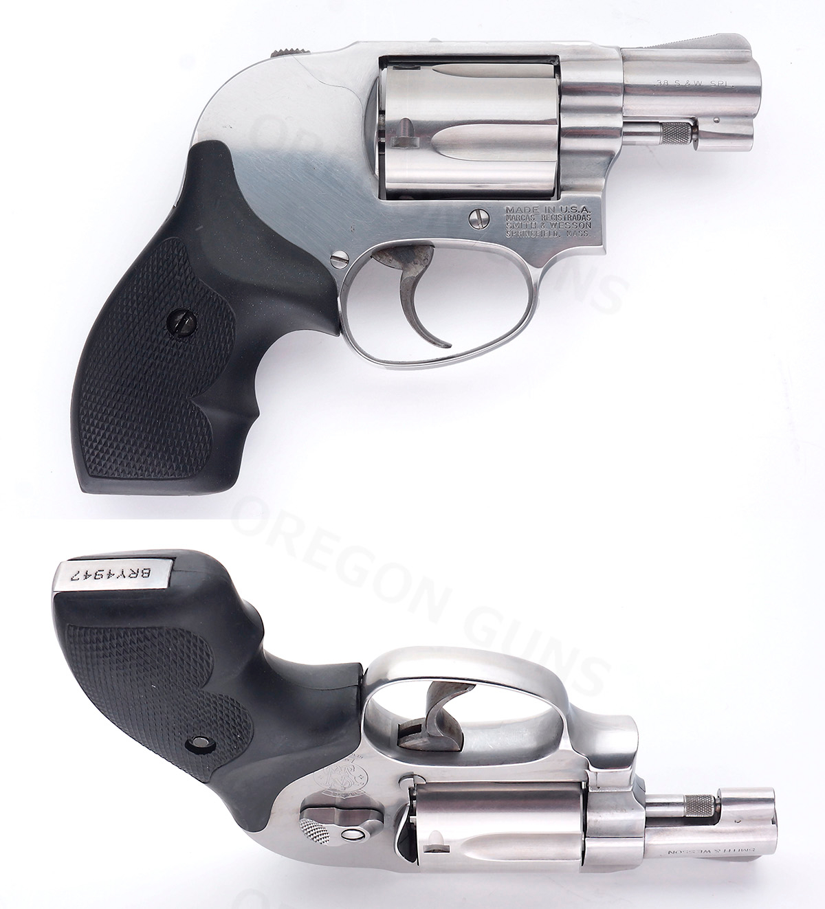 Smith & Wesson - S&W MODEL 649-2 REVOLVER .38 SPL STAINLESS SHROUDED ...