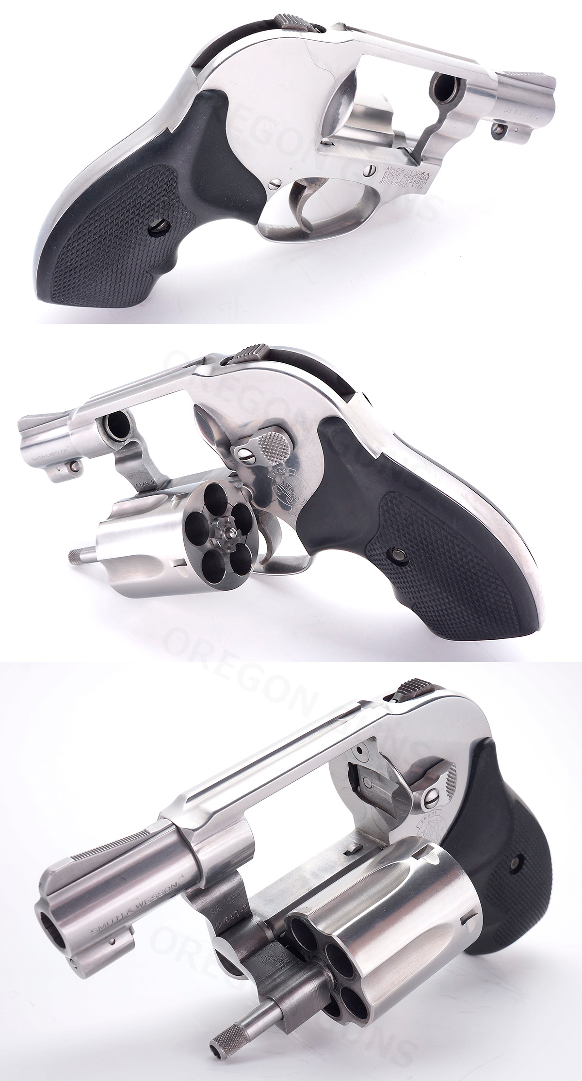 Smith & Wesson S&W Model 649-2 Revolver .38 Spl Stainless Shrouded ...