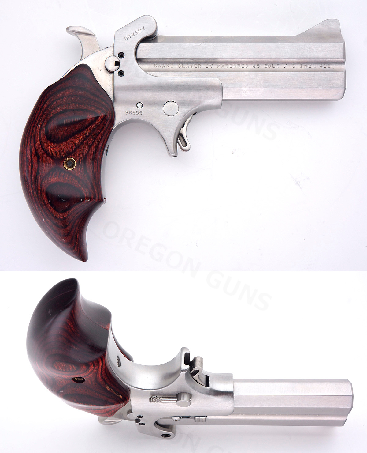 Bond Arms Cowboy Defender O/U Stainless Derringer Comes With 3 Set Of ...