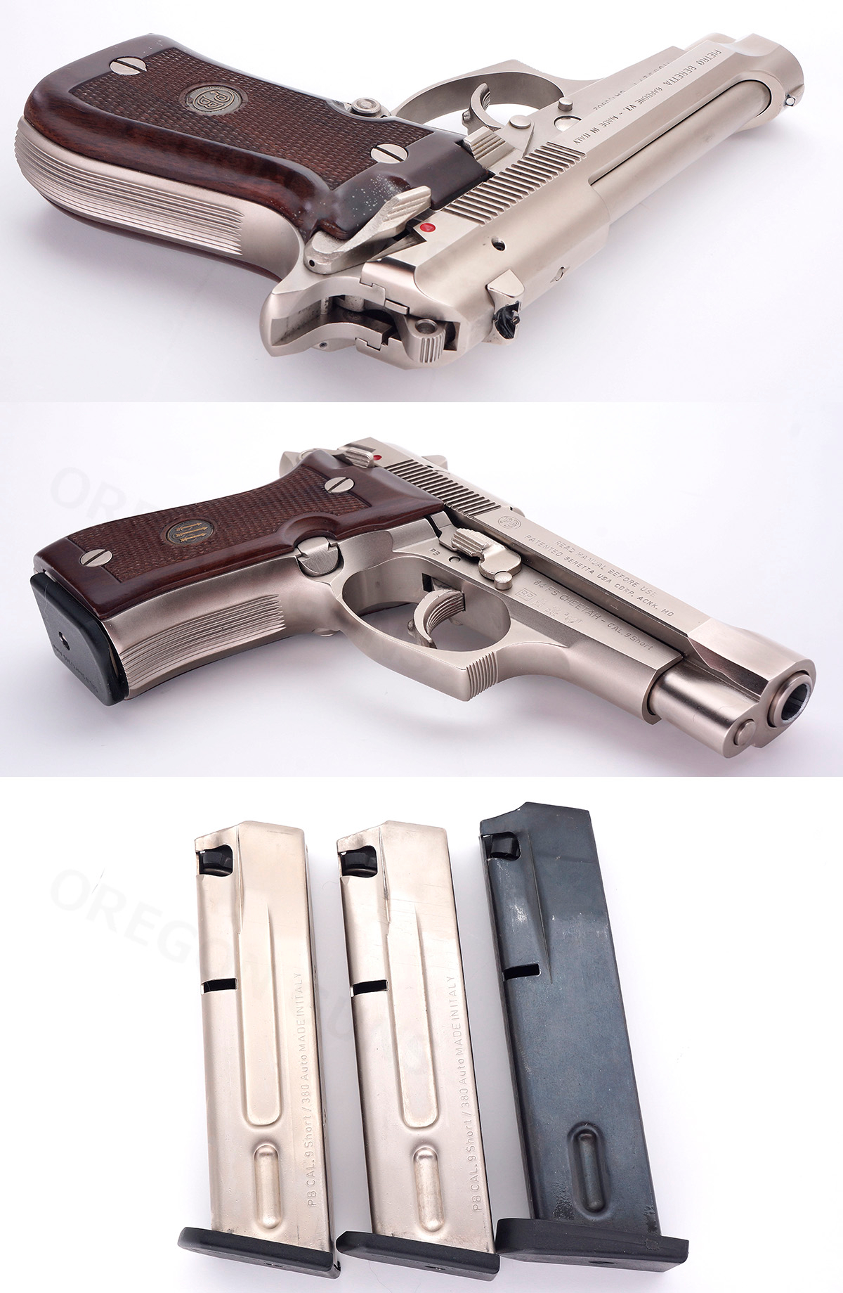 Beretta Model 84 Fs (Cheetah) Stainless Steal Semiauto .380 Acp Pistol ...